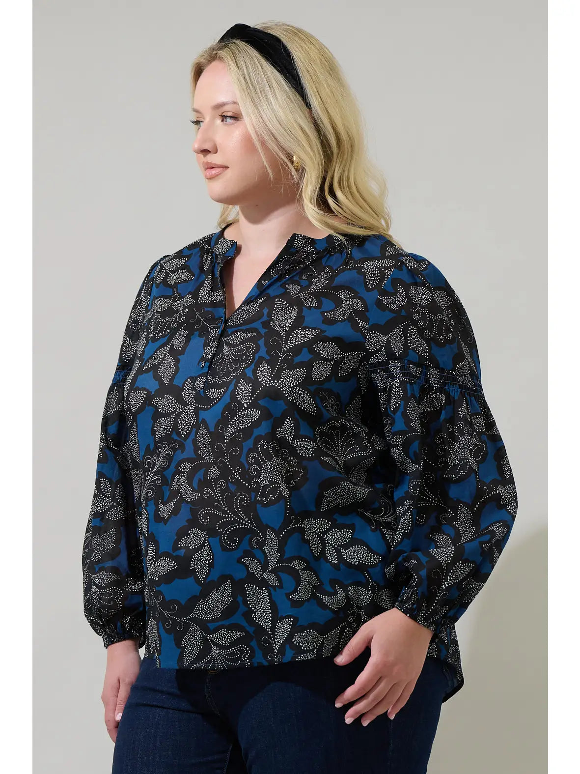 Jami Split Neck Top - Plus Size – FR & Company